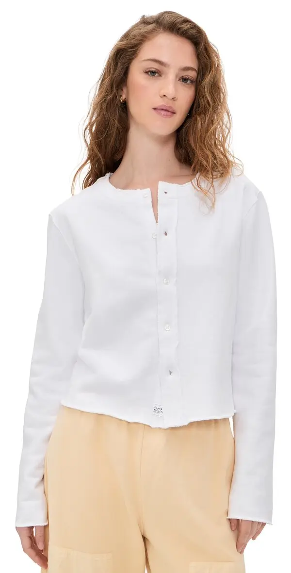 Frank & Eileen Jackie Cardigan - White