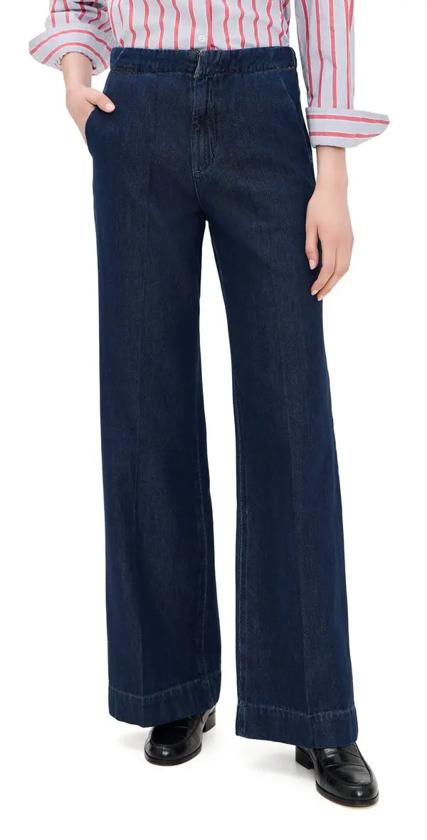 Joe's Jeans Wide Leg Denim Trousers - Honor