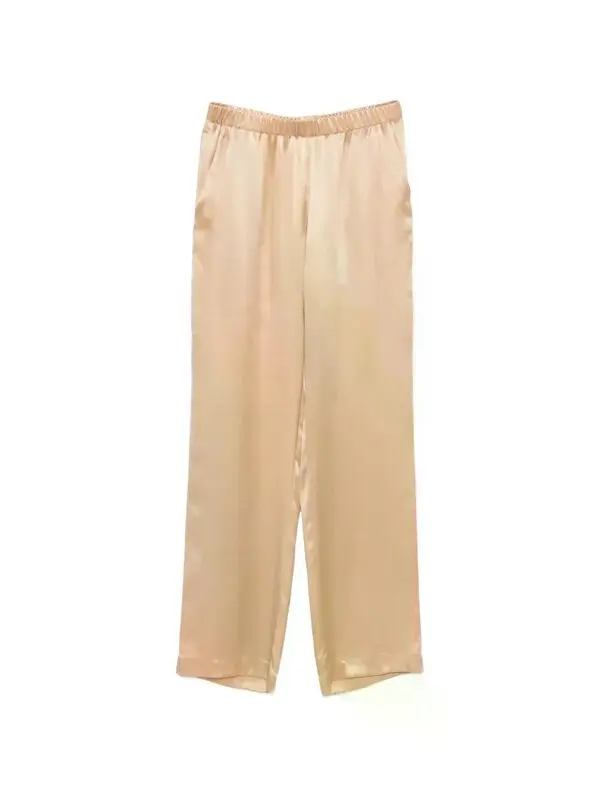 Carine Gilson Satin Pyjama Bottoms - Neutrals