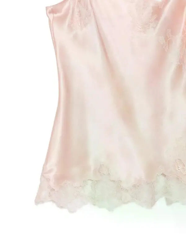 Carine Gilson Straight Neckline Lace Camisole