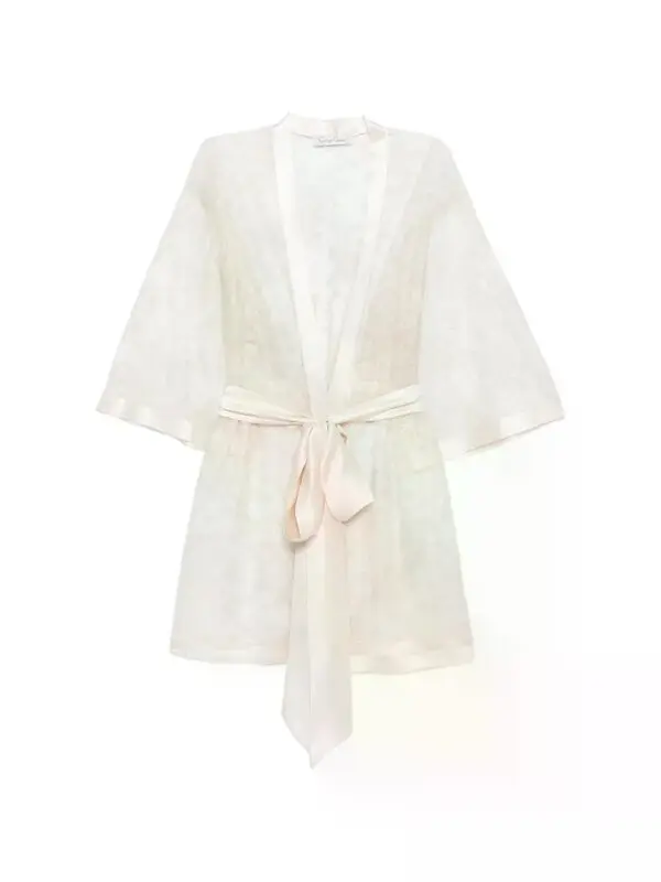 Carine Gilson Lace Robe - Neutrals