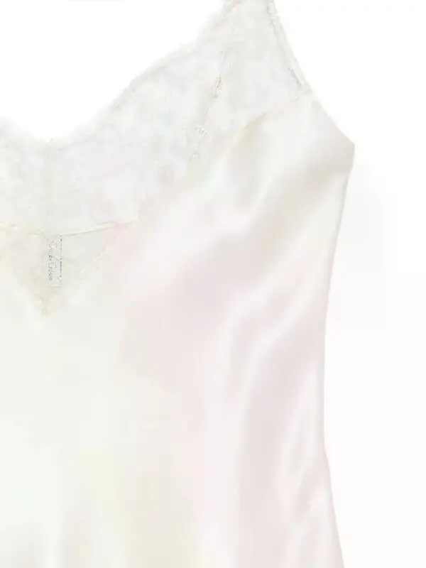 Carine Gilson Lace-trimmed Silk Camisole