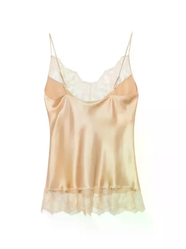 Carine Gilson Lace Detail V-neck Camisole