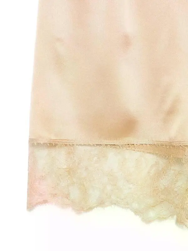 Carine Gilson Lace-detail Silk Pyjama Shorts