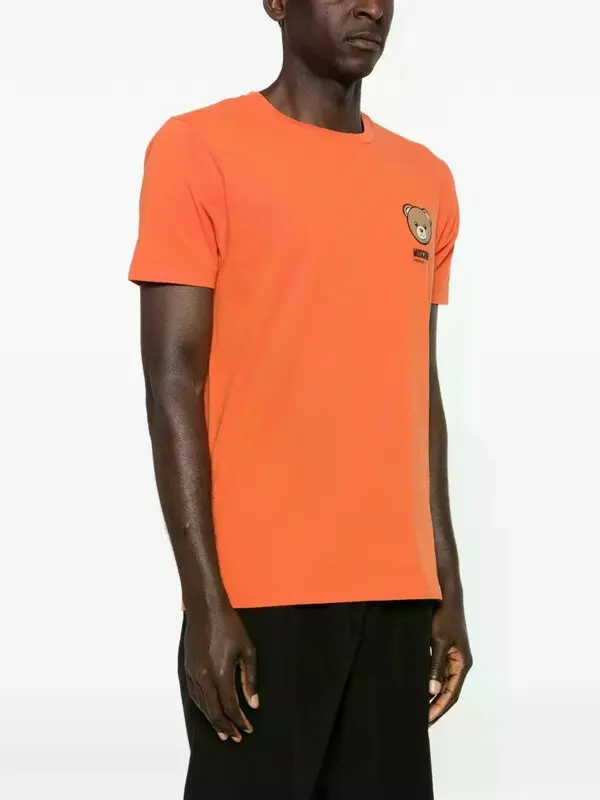 Moschino Teddy-graphic T-shirt - Orange