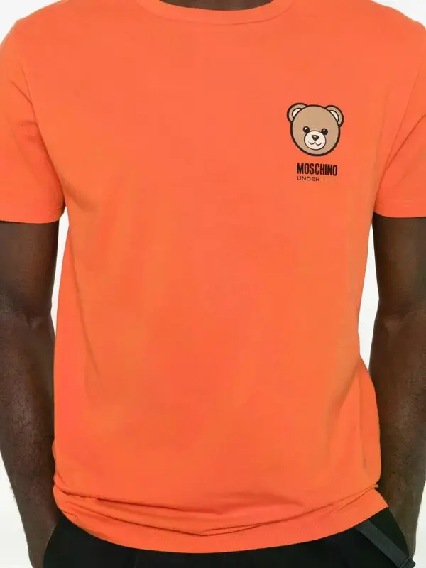 Moschino Teddy-graphic T-shirt - Orange