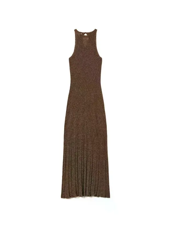 TWINSET Maxi Knitted Dress - Brown