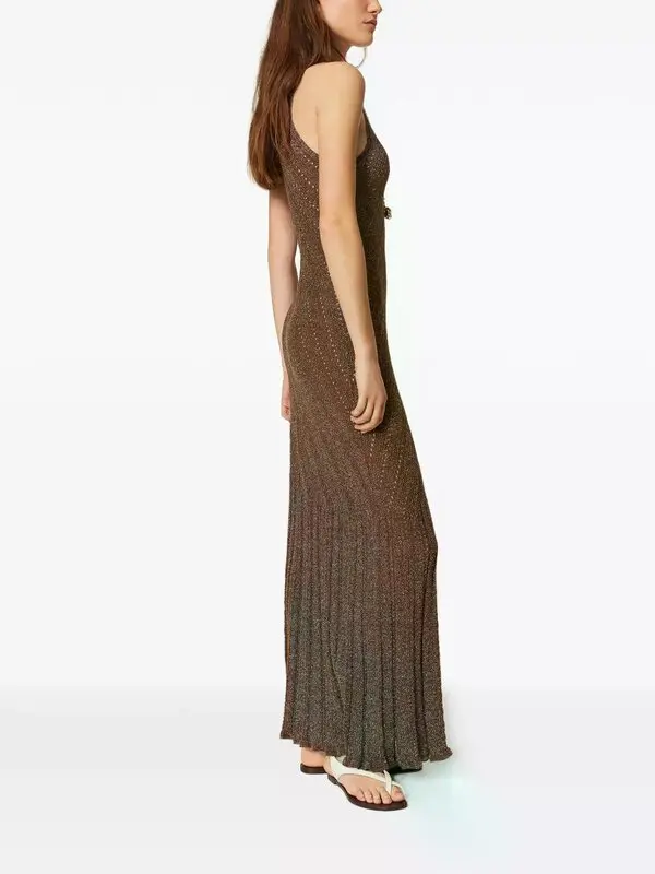 TWINSET Maxi Knitted Dress - Brown