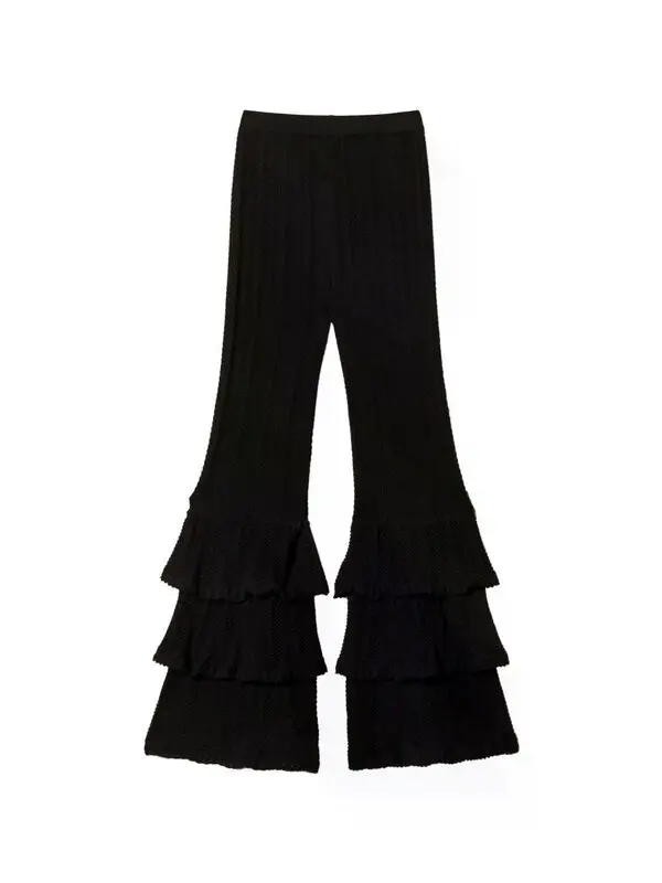 TWINSET Ruffled Knit Trousers