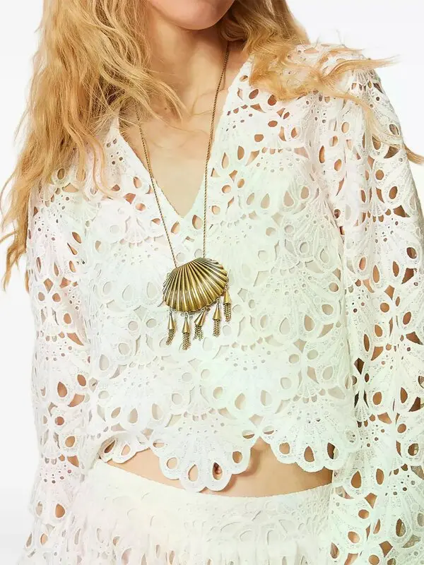TWINSET Macramé-woven Blouse