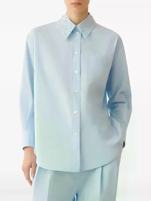Fabiana Filippi Embellished Collared Shirt