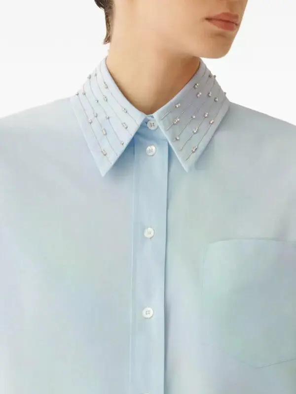 Fabiana Filippi Embellished Collared Shirt