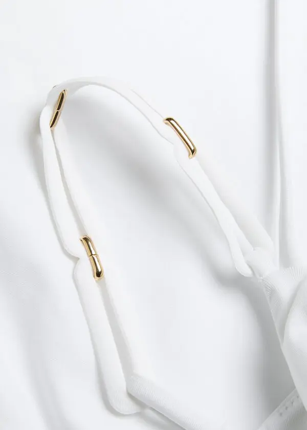 Max Mara Chappa One-shoulder Swimsuit - White