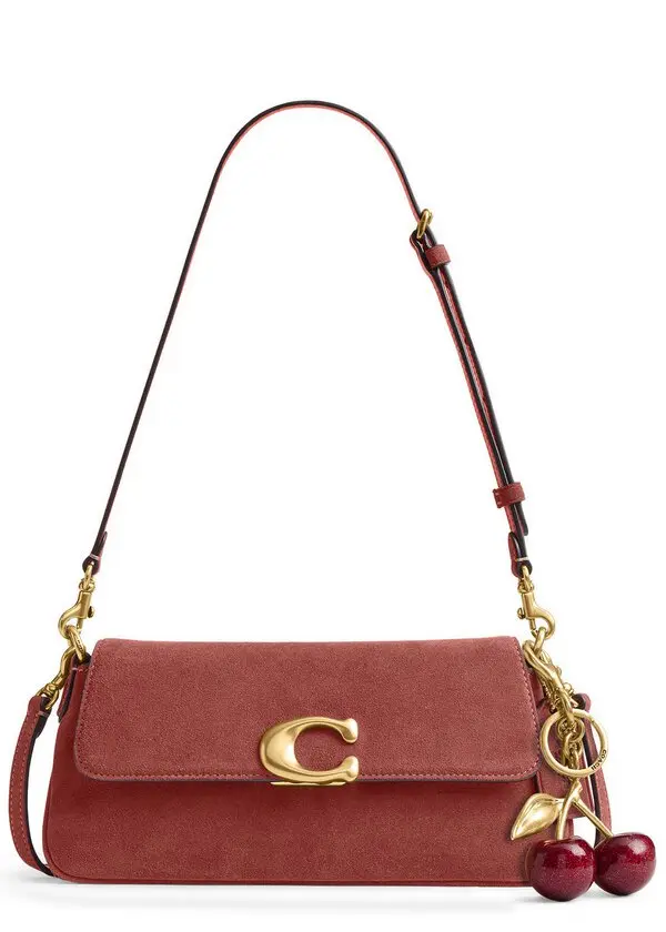 COACH Jet Suede Shoulder Bag
