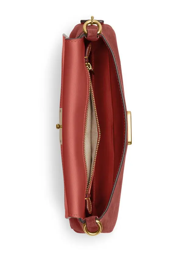 COACH Jet Suede Shoulder Bag