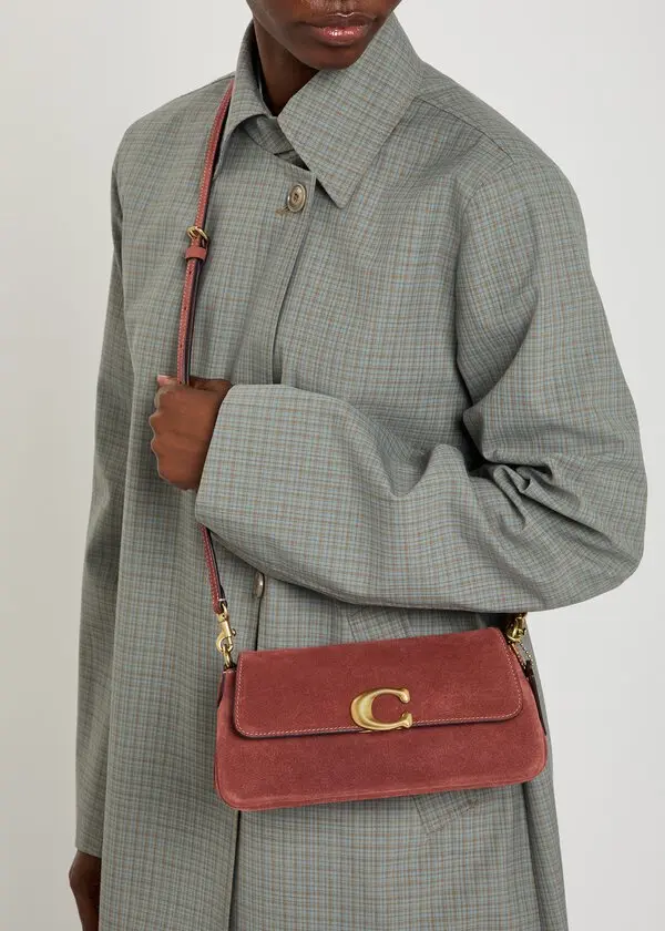COACH Jet Suede Shoulder Bag