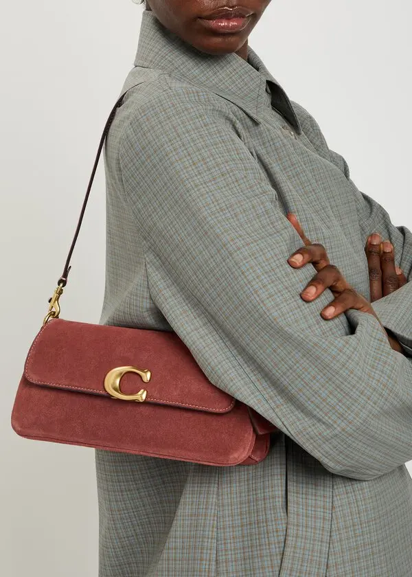 COACH Jet Suede Shoulder Bag