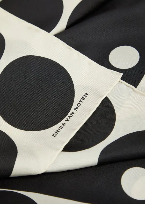 Dries Van Noten Patterned Silk Scarf - Multicoloured