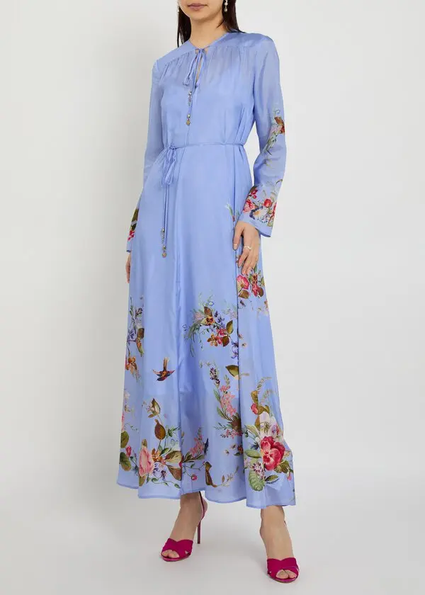 Zimmermann Floral-print Silk Maxi Dress