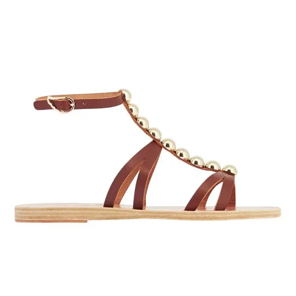 ANCIENT GREEK SANDALS Akrivi Leather Sandals - Cotto