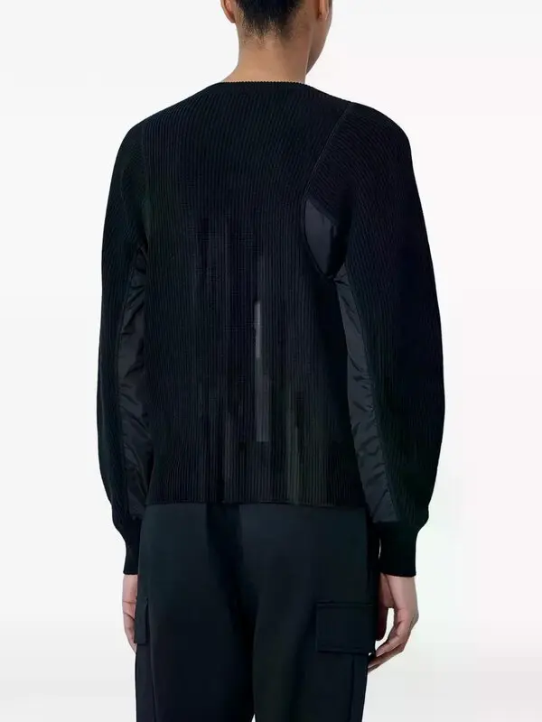 Moncler Ribbed Contrast-panel Sweater