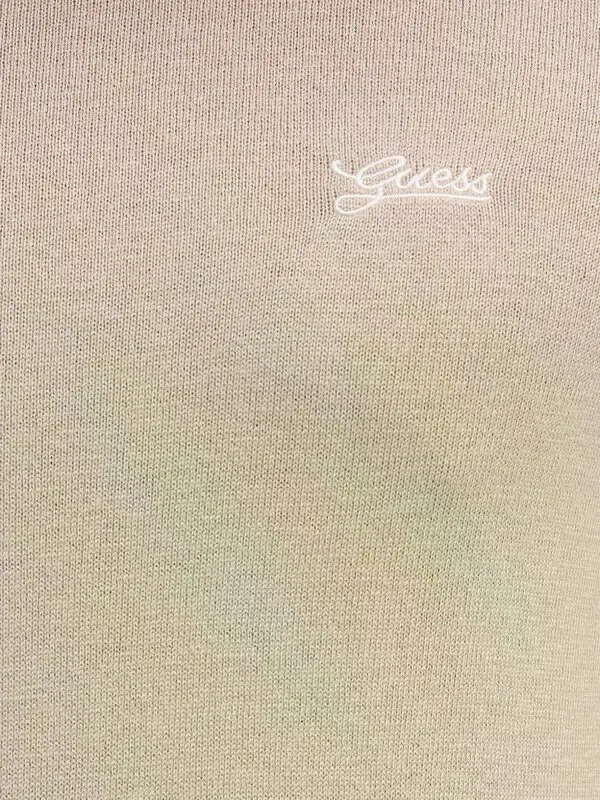 Guess Script-logo Sweater - Neutrals