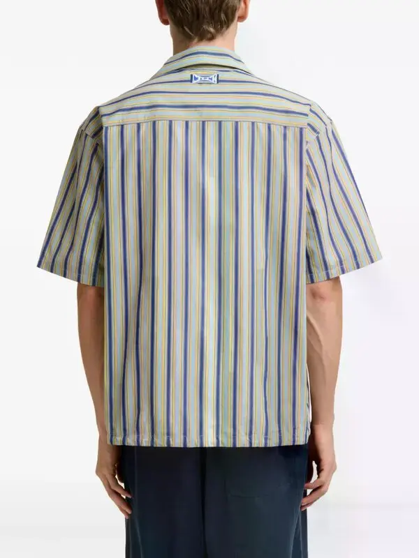 Marni Striped Drawstring Shirt - Blue