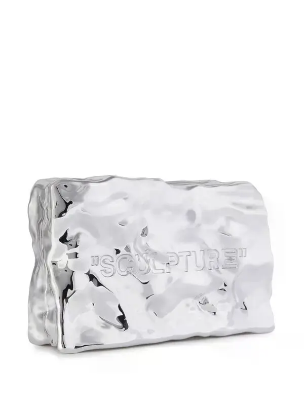 Off-White Sculpture Crushed Clutch