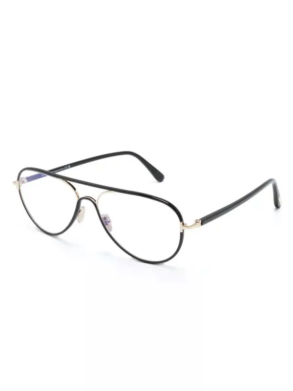 TOM FORD Logo-engraved Pilot-frame Glasses