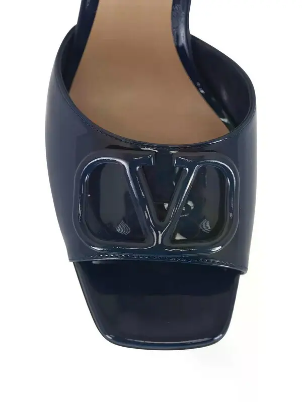 Valentino Garavani Vlogo Signature Patent Leather Sandals
