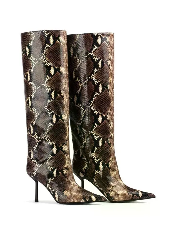 LE SILLA Bella Python-print Boots