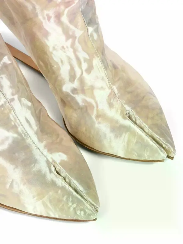 MAISON MARGIELA Tabi Pointed Toe Knee High Boots