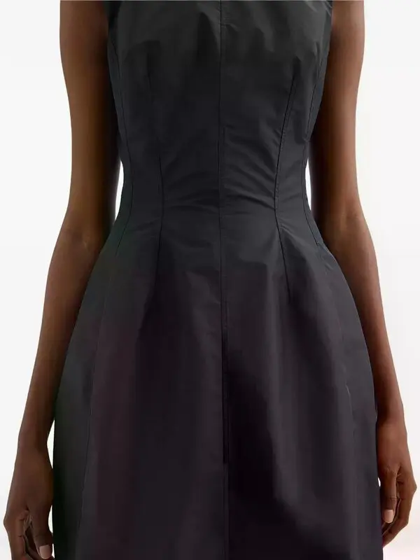 JIL SANDER Technical Faille Midi Dress