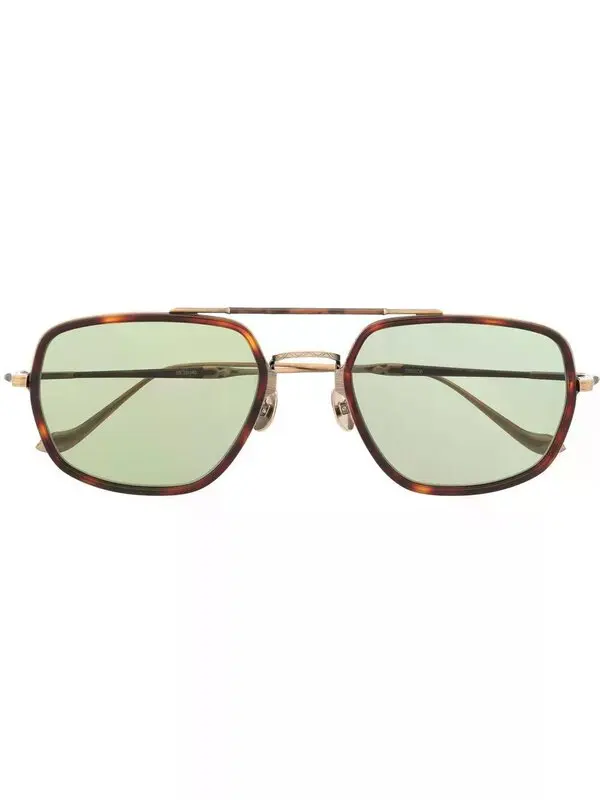 Matsuda Tortoiseshell-effect Pilot Sunglasses - Brown