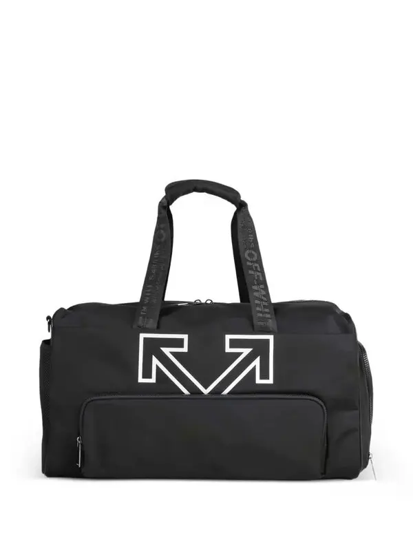 Off-White Logo Print Shoulder Bag - Black