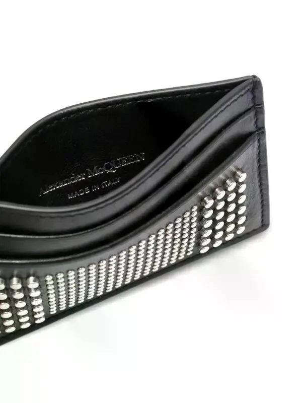 Alexander McQueen Studded Leather Card Holder