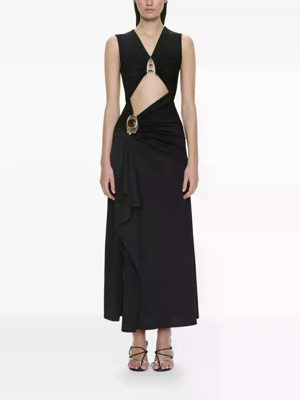 Christopher Esber Droplet Crystal Separation Midi Dress