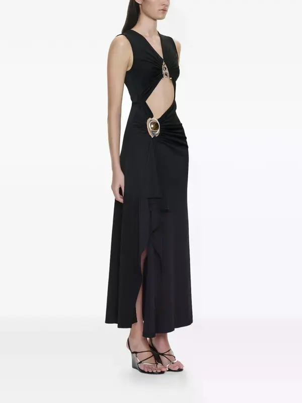 Christopher Esber Droplet Crystal Separation Midi Dress