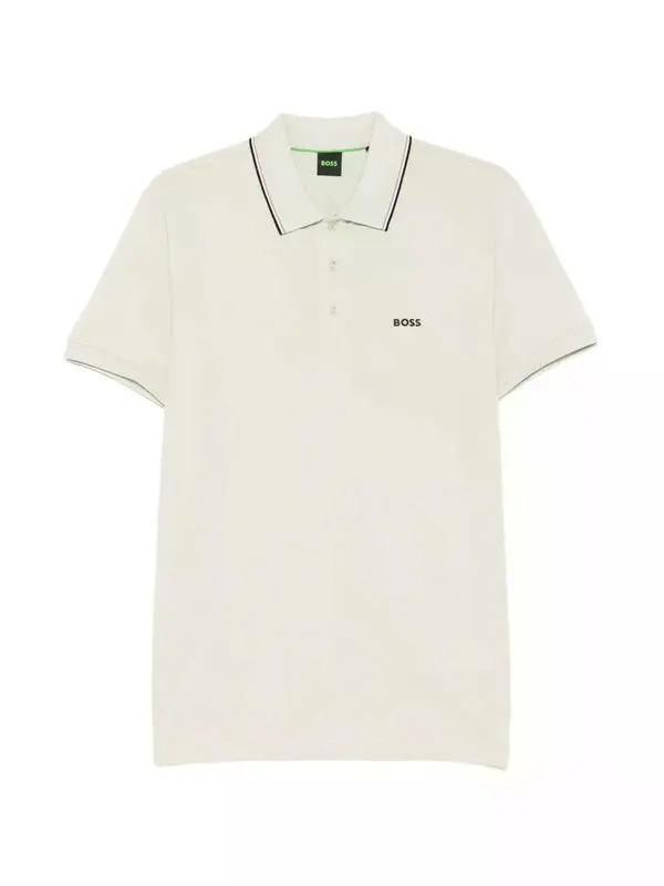 BOSS Piped Cotton Polo Shirt