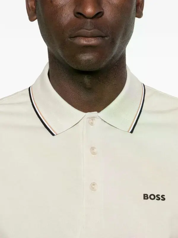BOSS Piped Cotton Polo Shirt