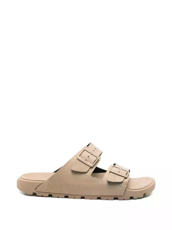 BOSS Buckle Strap Sandals - Neutrals