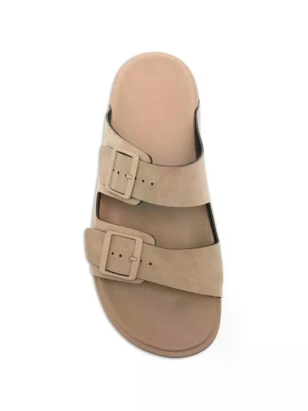 BOSS Buckle Strap Sandals - Neutrals