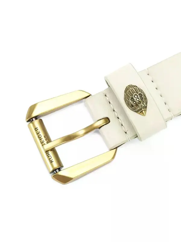 Kurt Geiger Studded Buckle Belt - White