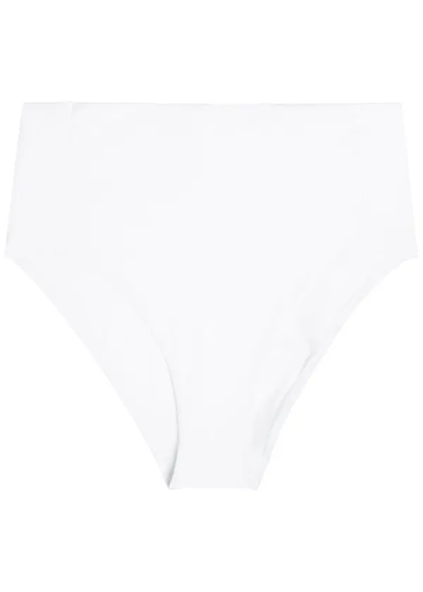 Max Mara High-waisted Stretch-polyamide Bikini Briefs - White