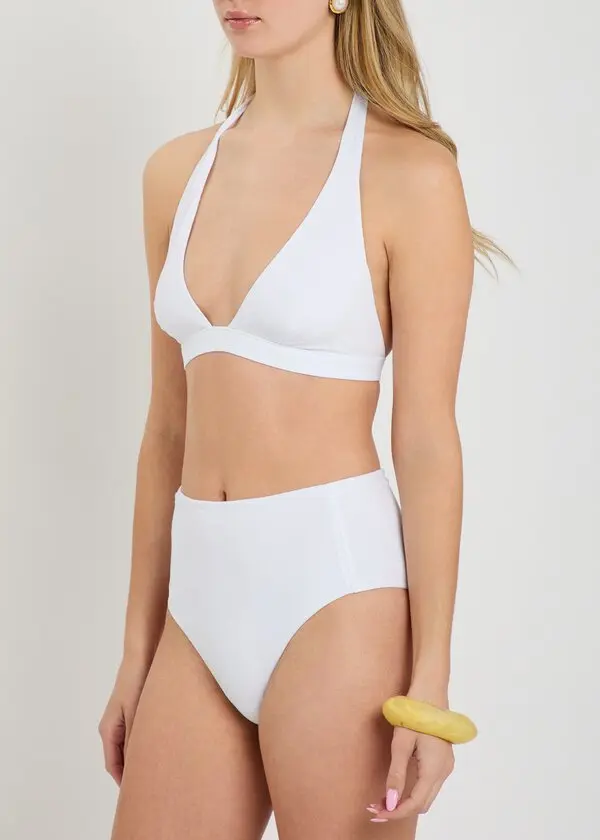 Max Mara High-waisted Stretch-polyamide Bikini Briefs