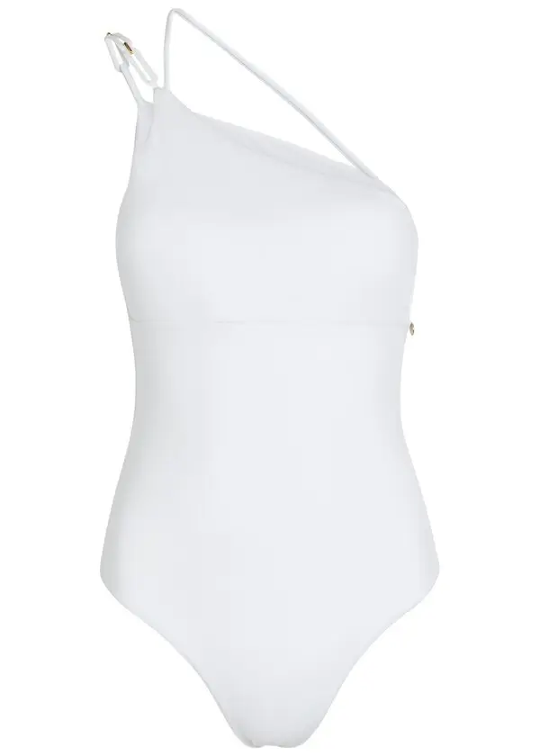 Max Mara Chappa One-shoulder Swimsuit - White