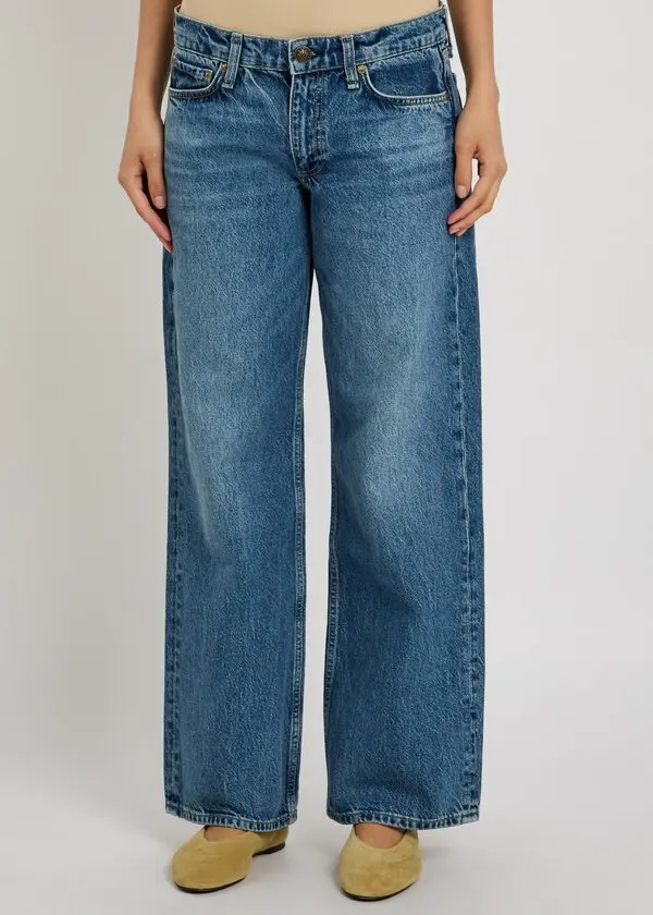 Rag & Bone Saige Straight-leg Denim Jeans - Blue