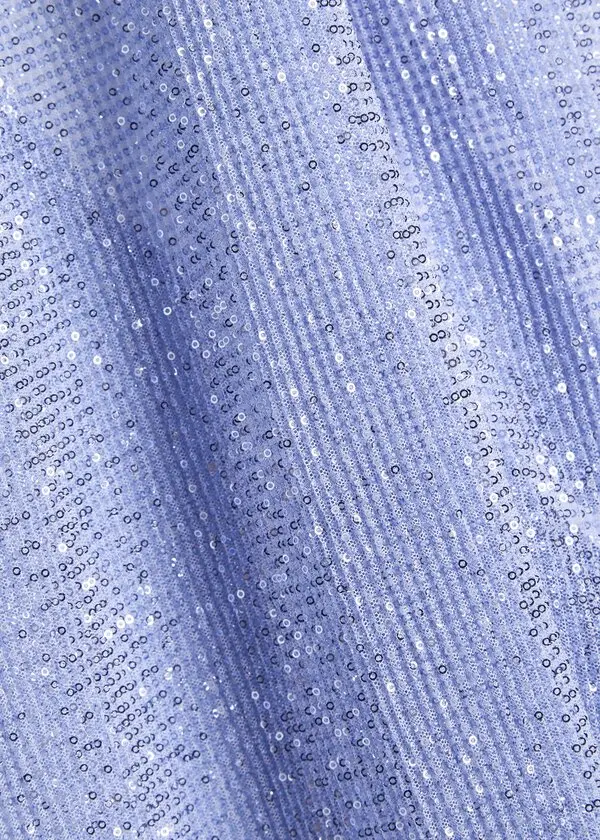 L'IDEE Casablanca Sequin-embellished Maxi Dress - Light Blue