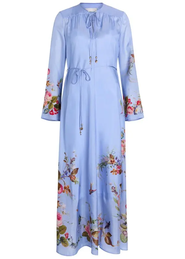 Zimmermann Floral-print Silk Maxi Dress