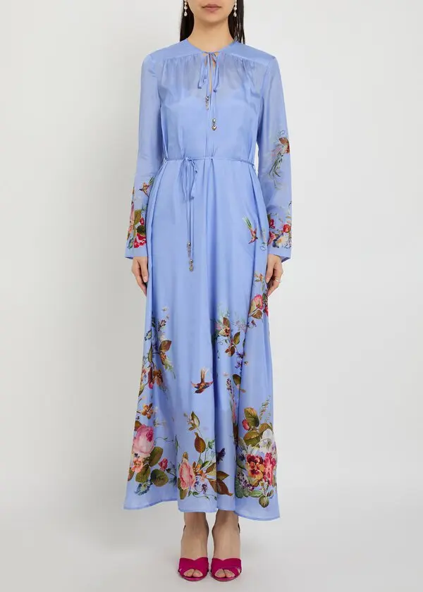 Zimmermann Floral-print Silk Maxi Dress
